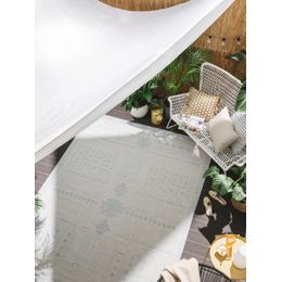 benuta Nest In- & Outdoor-Teppich Bronco Blau 140x200 cm - Teppich f&uuml;r Balkon, Terrasse & Garten