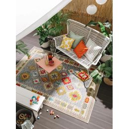 benuta Nest In- & Outdoor-Teppich Noelia Multicolor 160x230 cm - Teppich f&uuml;r Balkon, Terrasse & Garten