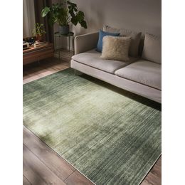 benuta Pop Waschbarer Kurzflor Teppich Laury Khaki 250x350 cm - Moderner Kurzflor-Teppich f&uuml;r Wohnzimmer