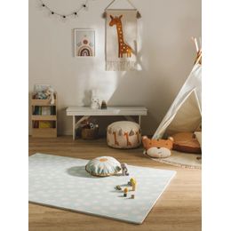 Lytte Spielmatte Savannah Mint 120x180 cm - Hochwertige Krabbelmatte, Puzzlematte aus EVA-Schaumstoff