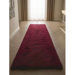 benuta Finest L&auml;ufer f&uuml;r Flur Lux Bordeaux 80x300 cm