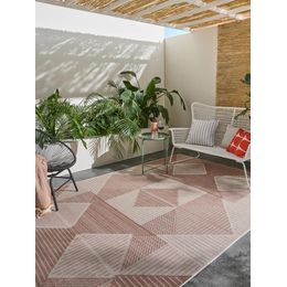 benuta Nest In- & Outdoor-Teppich Bronco Terracotta 140x200 cm - Teppich f&uuml;r Balkon, Terrasse & Garten