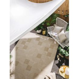 benuta Nest In- & Outdoor-Teppich Bronco Cream 140x200 cm - Teppich f&uuml;r Balkon, Terrasse & Garten