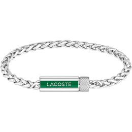 Lacoste Herren Armband &raquo;SPELT&laquo; mit Emaille gr&uuml;n