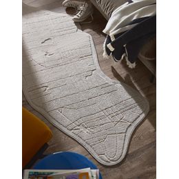 benuta Pop L&auml;ufer f&uuml;r Flur Pam Grau 80x250 cm