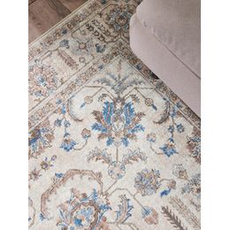 benuta Pop Waschbarer Kurzflor Teppich Laury Beige 120x170 cm - Moderner Kurzflor-Teppich f&uuml;r Wohnzimmer