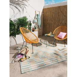 benuta Pop In- & Outdoor-Teppich Candy Multicolor 80x150 cm - Teppich f&uuml;r Balkon, Terrasse & Garten