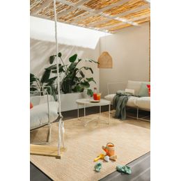 benuta Nest In- & Outdoor-Teppich Como Hellbraun 120x170 cm - Teppich f&uuml;r Balkon, Terrasse & Garten