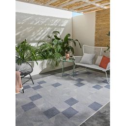 benuta Nest In- & Outdoor-Teppich Bronco Dunkelblau 160x230 cm - Teppich f&uuml;r Balkon, Terrasse & Garten