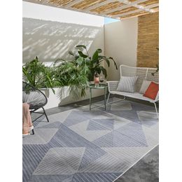 benuta Nest In- & Outdoor-Teppich Bronco Dunkelblau 120x170 cm - Teppich f&uuml;r Balkon, Terrasse & Garten
