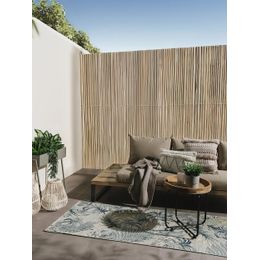 benuta Basic In- & Outdoor-L&auml;ufer Flora Multicolor 80x250 cm - Teppich f&uuml;r Balkon, Terrasse & Garten