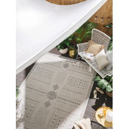benuta Nest In- & Outdoor-Teppich Bronco Grau 140x200 cm - Teppich f&uuml;r Balkon, Terrasse & Garten