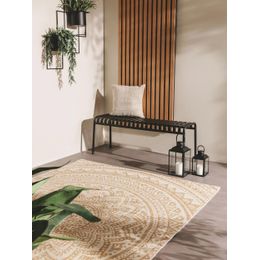 benuta Nest In- & Outdoor-Teppich Cleo Cream/Beige 160x230 cm - Teppich f&uuml;r Balkon, Terrasse & Garten