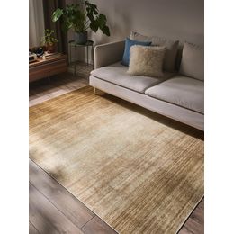 benuta Pop Waschbarer Kurzflor Teppich Laury Beige 300x400 cm - Moderner Kurzflor-Teppich f&uuml;r Wohnzimmer