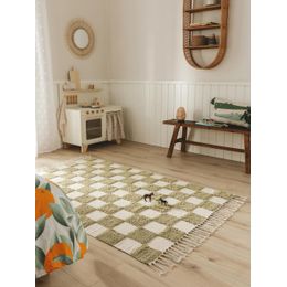 Lytte Kinderteppich Caro Gr&uuml;n 120x170 cm - Teppich f&uuml;r Kinderzimmer