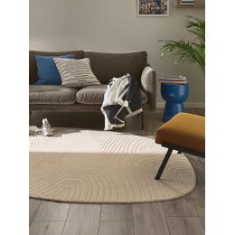 benuta Pop Waschbarer Kurzflor Teppich Pam Beige 160x210 cm - Moderner Kurzflor-Teppich f&uuml;r Wohnzimmer