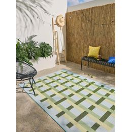 benuta Pop In- & Outdoor-Teppich Jovis Gr&uuml;n 80x165 cm - Teppich f&uuml;r Balkon, Terrasse & Garten