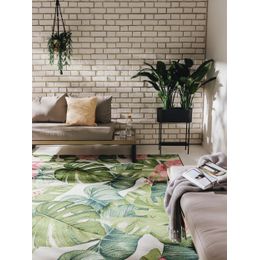benuta Nest In- & Outdoor-Teppich Artis Multicolor 200x285 cm - Teppich f&uuml;r Balkon, Terrasse & Garten