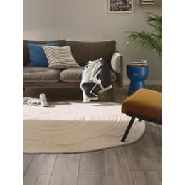 benuta Pop Waschbarer Kurzflor Teppich Pam Beige 120x160 cm - Moderner Kurzflor-Teppich f&uuml;r Wohnzimmer