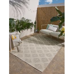 benuta Nest In- & Outdoor-Teppich Metro Grau 80x150 cm - Teppich f&uuml;r Balkon, Terrasse & Garten
