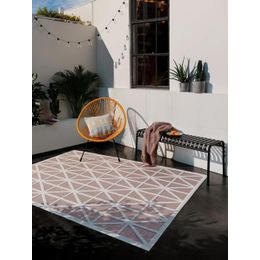 benuta Pop In- & Outdoor-Teppich Orion Rosa 200x300 cm - Teppich f&uuml;r Balkon, Terrasse & Garten