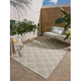 benuta Nest In- & Outdoor-Teppich Metro Grau 240x340 cm - Teppich f&uuml;r Balkon, Terrasse & Garten