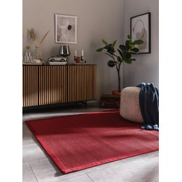 benuta Nest Sisal Teppich Sana Rot 200x200 cm - Naturfaserteppich aus Sisal