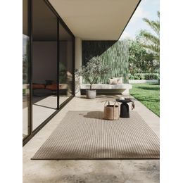 benuta Finest In- & Outdoor-Teppich Timeo Grau 200x300 cm - Teppich f&uuml;r Balkon, Terrasse & Garten