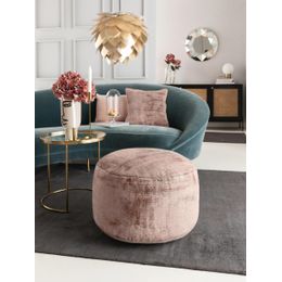 benuta Pure - Pouf Nova Rosa 55x55x30 cm