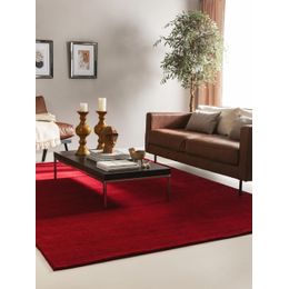 benuta Nest Wollteppich Jamal Rot 80x150 cm - Naturfaserteppich aus Wolle