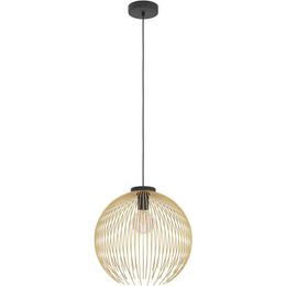 Eglo H&auml;ngeleuchte &raquo;Venezuela H&auml;ngelampe, Pendelleuchte, Esszimmerlampe, Metall, E27&laquo; E27 1 Stk. H&auml;ngeleuchte - H110 x &Oslash;40 cm - schwarz, gold - 1X40W 