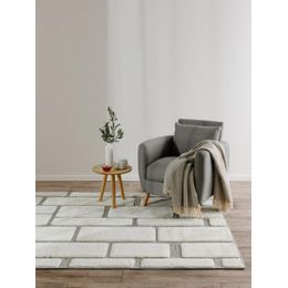 benuta Basic Berber-Stil Teppich Elvy Cream/Grau 140x200 cm