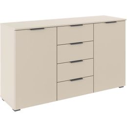OTTO home Kombikommode &raquo;Sideboard Schubladenkommode AGORDO mit Dekor- oder Hochglanzfront&laquo; in zwei Griff-Farben, Breite 120 cm, vier gro&szlig;e Schubladen,