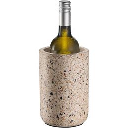 APS Wein- und Sektk&uuml;hler &raquo;Flaschenk&uuml;hler -TERRAZZO-, &Oslash; 12,5 cm, H&ouml;he ca. 19 cm, Beton&laquo; in Terrazzo Optik beige Beton