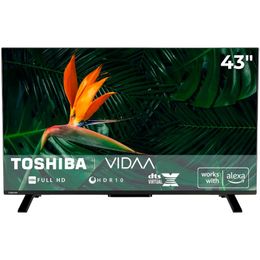 Toshiba DLED-Fernseher &raquo;43LV2F63DA&laquo; 108 cm/43 &prime;&prime; Full HD Smart-TV Vernetzt, smart, grenzenlos - Streamen Sie &uuml;ber WLAN, verbinden Sie Ger&auml;te per Bluetooth und