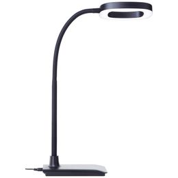 Brilliant LED Schreibtischlampe &raquo;Maskat&laquo; LED-Modul 1 Stk. Neutralwei&szlig; 43cm, 880lm, 5000K, dimmbar, Flexarm, schwarz