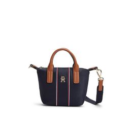 Tommy Hilfiger Damen Tragetasche &raquo;POPETTE MICRO TOTE CORP&laquo; Damen Handtasche, Umh&auml;ngetasche, Schultertasche mit TH-Schmuckelement