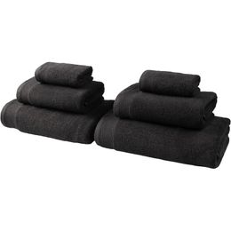 OTTO home Handtuch Set &raquo;Fenya, flauschig und weich, Premium Handt&uuml;cher, 550 gr/m&sup2;&laquo; Set 6 Stk. Walkfrottier mit Bord&uuml;re, Set, 100% Baumwolle, Hotel-