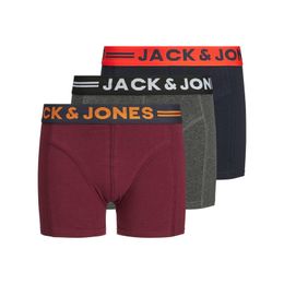 Jack & Jones Jack & Jones Junior Herren Trunk &raquo;JACLICHFIELD eng anliegend, mit Stretchbund&laquo; Packung, 3 Stk. unifarben, casual, eng, Jersey, Rundhals grau 140, 3 