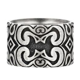 CAI Ca&iuml; Herren CA&Iuml; Fingerring &raquo;925/- Sterling Silber oxidiert matt Amerika&laquo; silber