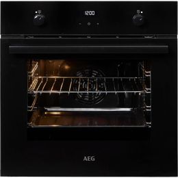 AEG Einbaubackofen Serie 6000 &raquo;BEE43511AB&laquo; mit Aqua-Reinigungsfunktion Grillfunktion, gleichm&auml;&szlig;iges Garen auf 3 Ebenen, Wasserdampf-Reinigung schwarz 