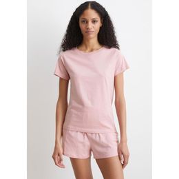 Marc O'Polo Marc O'polo Damen Marc O'Polo Pyjamaoberteil &raquo;Mix & Match Cotton&laquo; Kurzarm, Rundhalsausschnitt, Baumwolle rosa S