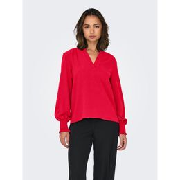 Only Damen Only Blusenshirt &raquo;ONLMETTE V-NECK LS SMOCK TOP NOOS WVN&laquo; XS
