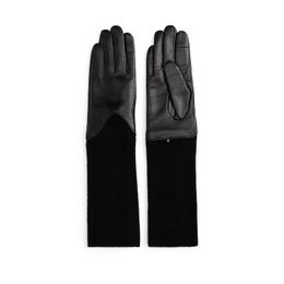 Tommy Hilfiger Damen Lederhandschuhe &raquo;HERITAGE SCRIPT LTHR GLOVES&laquo; 2 Stk. Regular fit