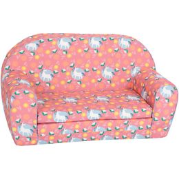 KNORRTOYS Sofa &raquo;Einhorn pink&laquo; f&uuml;r Kinder; Made in Europe pink