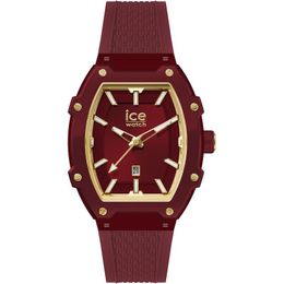 Ice Watch Ice-Watch Damen ice-watch Quarzuhr &raquo;ICE boliday - Plastic - Small - 3H + Date&laquo; Armbanduhr, Damenuhr, Silikonarmband, Datum, analog rot