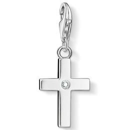 Thomas Sabo Damen Thomas Sabo Charm-Einh&auml;nger &raquo;Kreuz&laquo; mit Zirkonia (synth.) bunt
