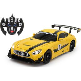Jamara RC-Auto &raquo;Deluxe Cars, Mercedes-AMG GT3, 1:14, gelb, 2,4GHz&laquo; mit Lautsprecher gelb RC-Auto