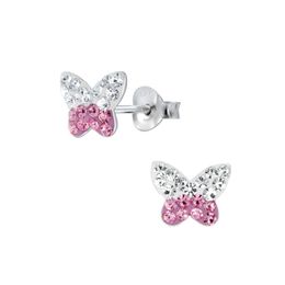 schmuck23 Silber Ohrringe 925 Schmetterling 0,7 cm x 0,8 cm | Gr.: onesize