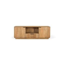Giner y Colomer TV-Schrank aus Mangoholz mit abgerundeten Ecken in Brown | Gr.: onesize